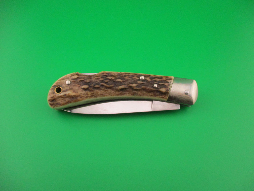 AKC MADE IN ITALY 18cm Italian Stag Speed Hunter automatic knife ...