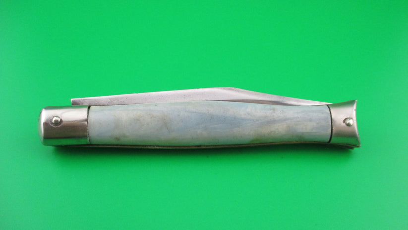 Colonial SHUR SNAP Fishtail Light Blue 3rd Gen switchblade knife rare ...