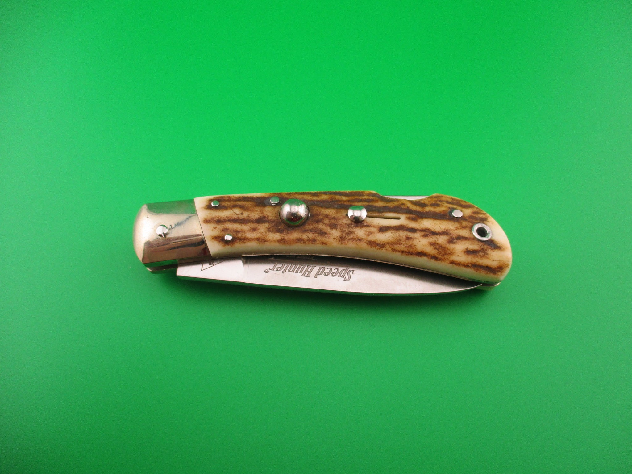 AKC 18cm Italian Stag Speed Hunter First Run automatic knife – Apple ...
