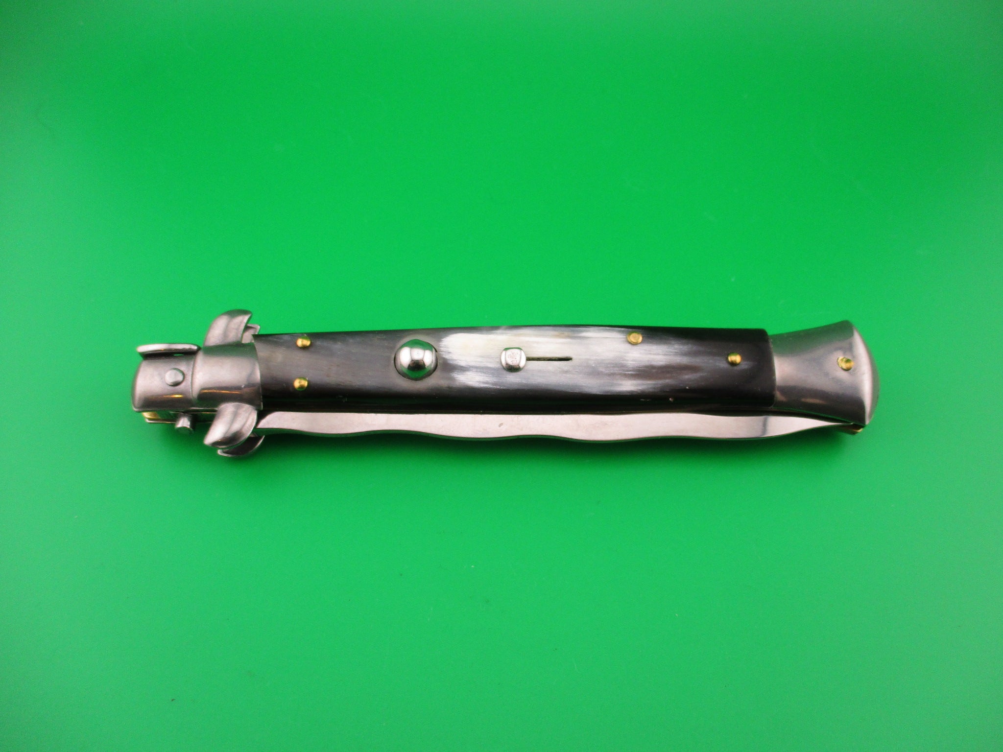 Frank B Italy 28cm Italian Kris Stiletto swivel bolster Switchblade kn ...