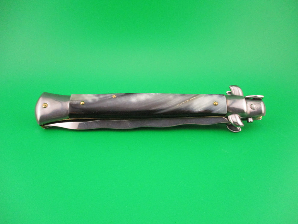 Frank B Italy 28cm Italian Kris Stiletto swivel bolster Switchblade kn ...