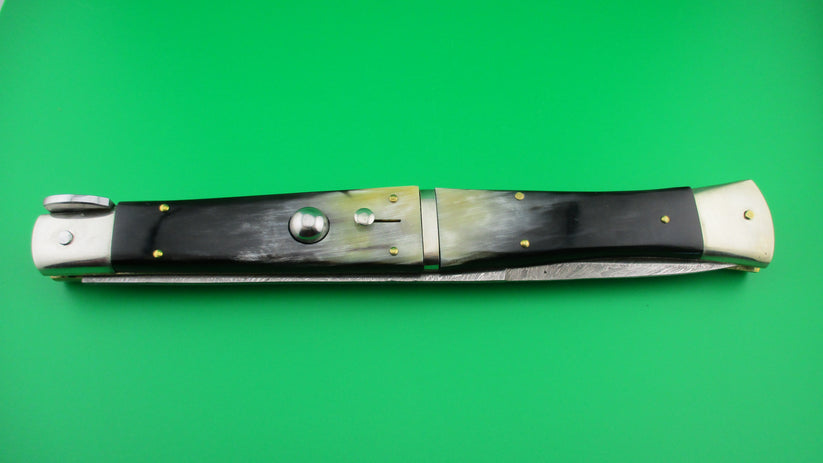 Renzo Pascotto 45cm Maniago Italy Damascus Wasp Brazilian horn Pickloc ...