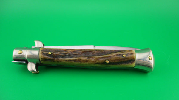 Z CORICAMA INOXID 20cm Italian Picklock Stag 1950s vintage switchblade ...