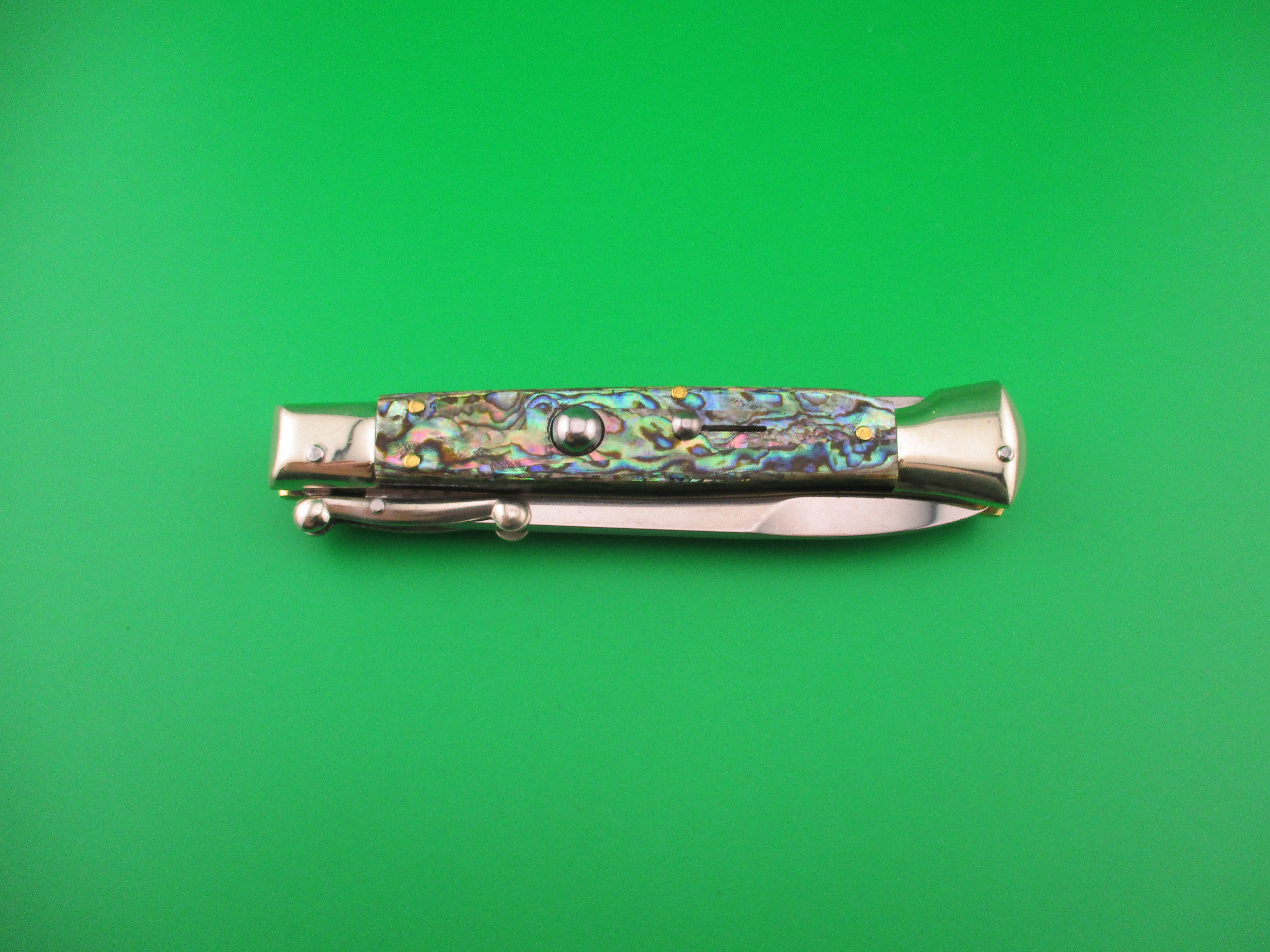 DM Dolphin SPADON 23cm Italian Swing Guard Abalone automatic knife ...