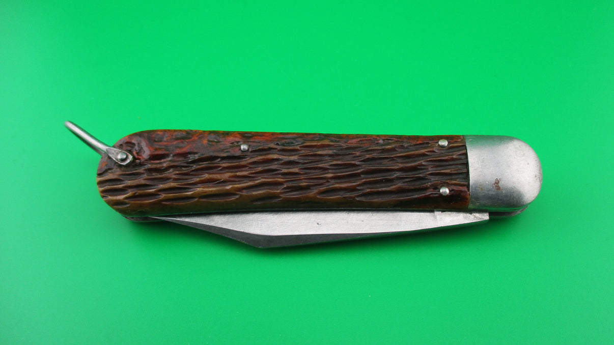 SCHRADE CUT CO M2 Bone WWII Paratrooper Military issue switchblade kni ...