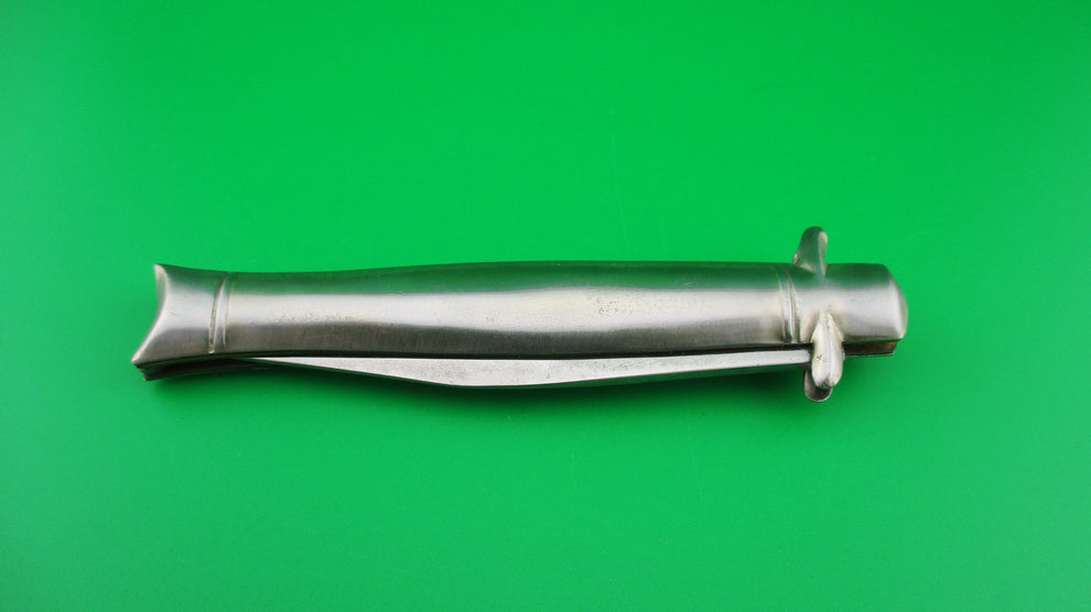 z Edgemaster Silver Bowtie All metal 1940s Vintage automatic knife – Apple Valley Knives