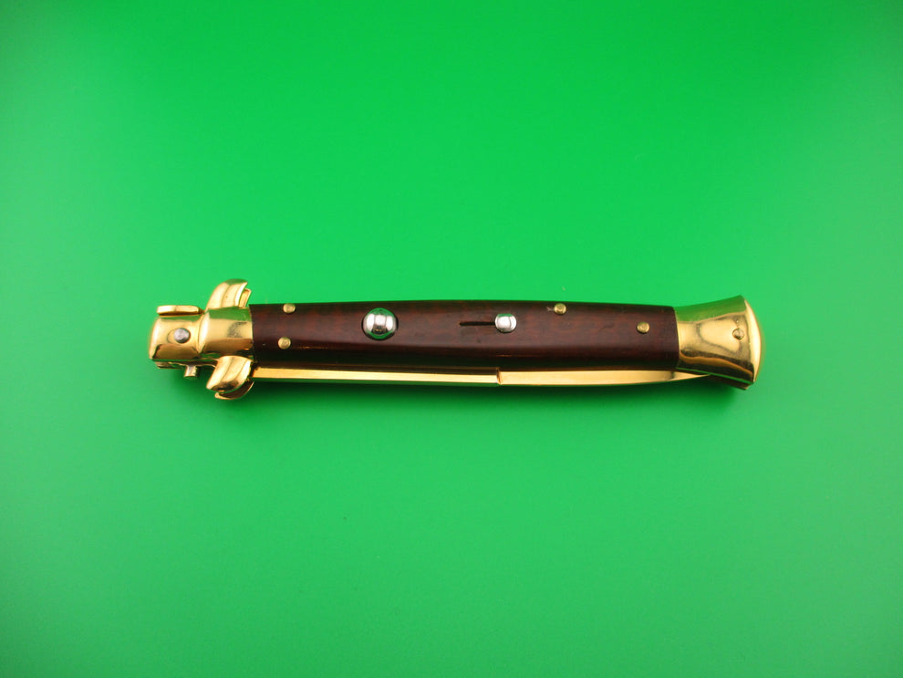 Frank B ITALY 28cm Italian Gold plated Snakewood swivel bolster ...