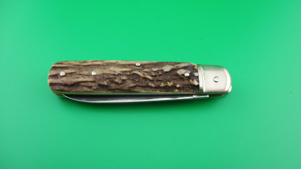 z BOKER TREE BRAND 715 German Lever Stag Classic automatic knife ...