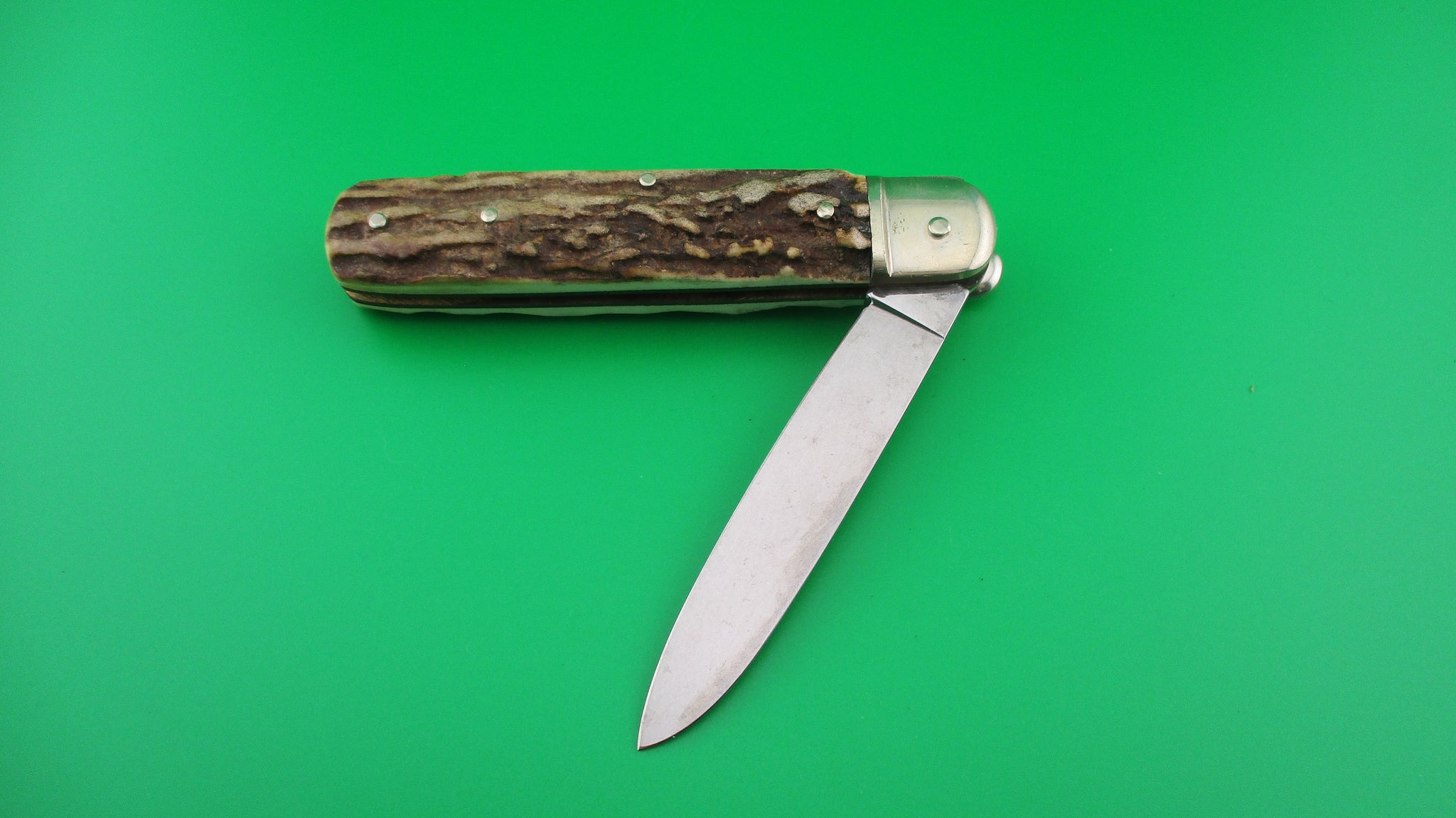 z BOKER TREE BRAND 715 German Lever Stag Classic automatic knife ...