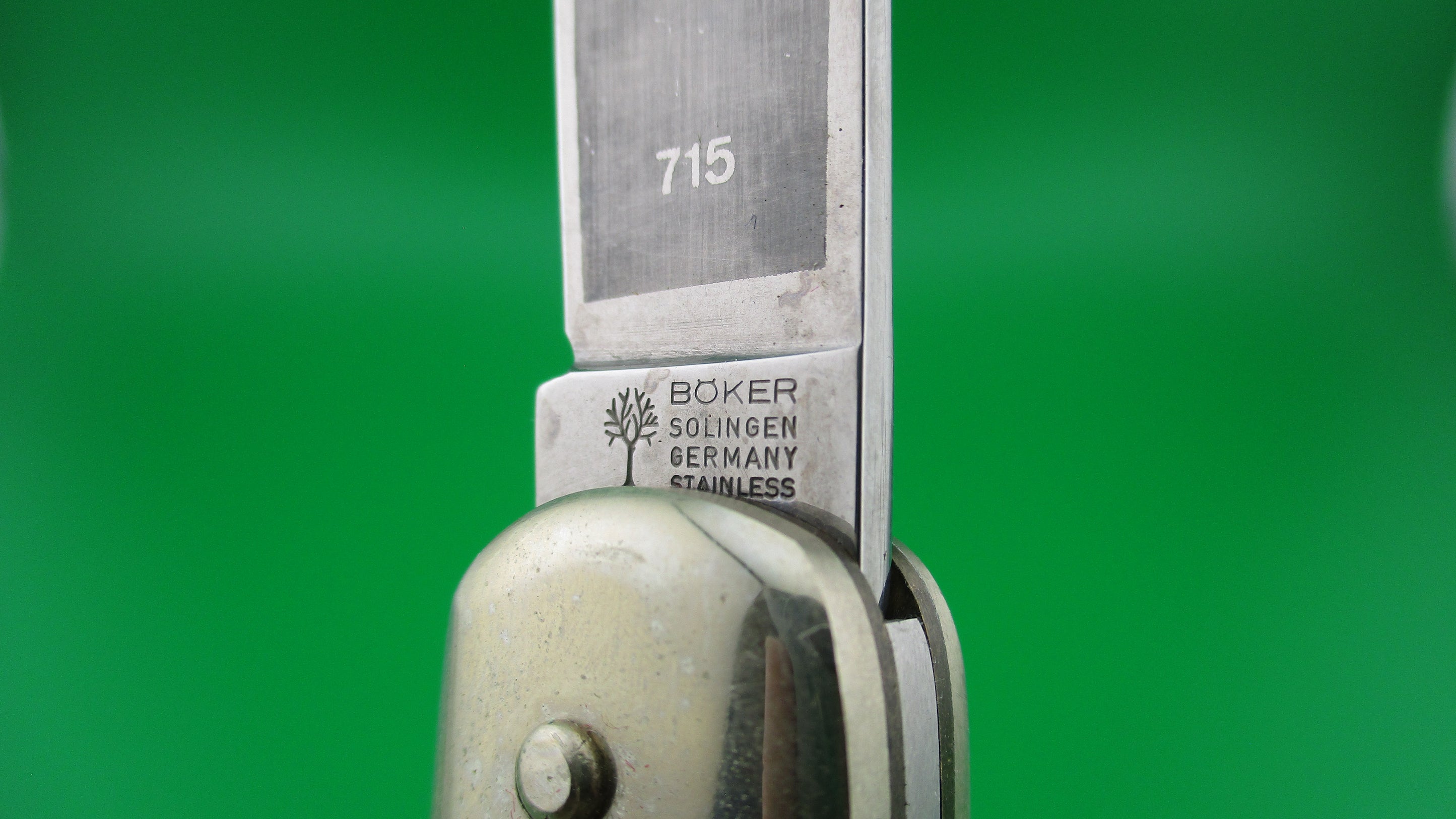 z BOKER TREE BRAND 715 German Lever Stag Classic automatic knife ...