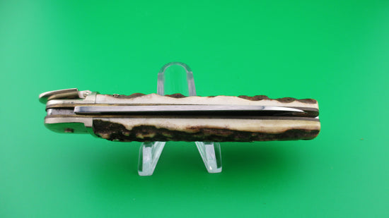 z BOKER TREE BRAND 715 German Lever Stag Classic automatic knife ...