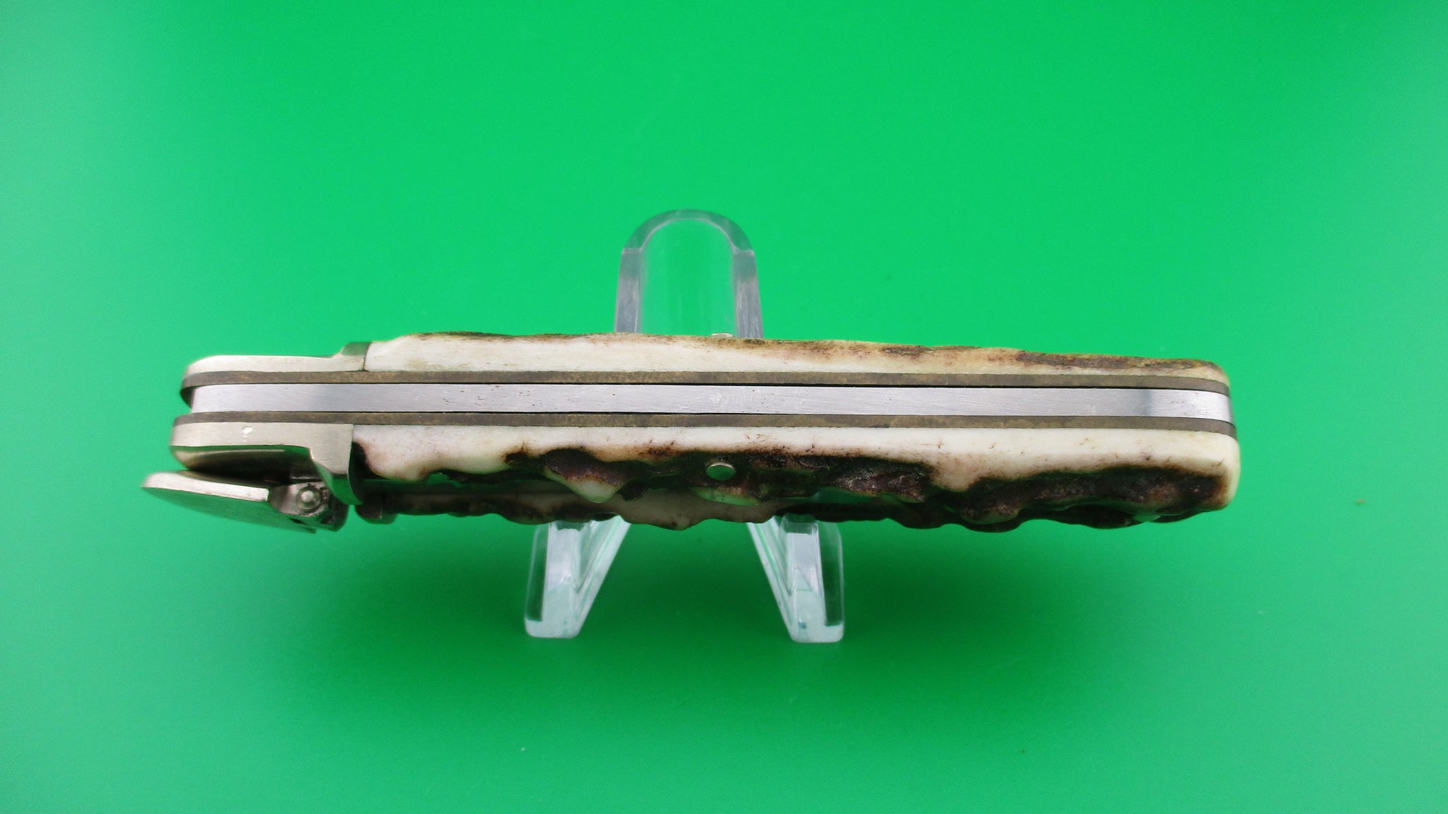 z BOKER TREE BRAND 715 German Lever Stag Classic automatic knife ...