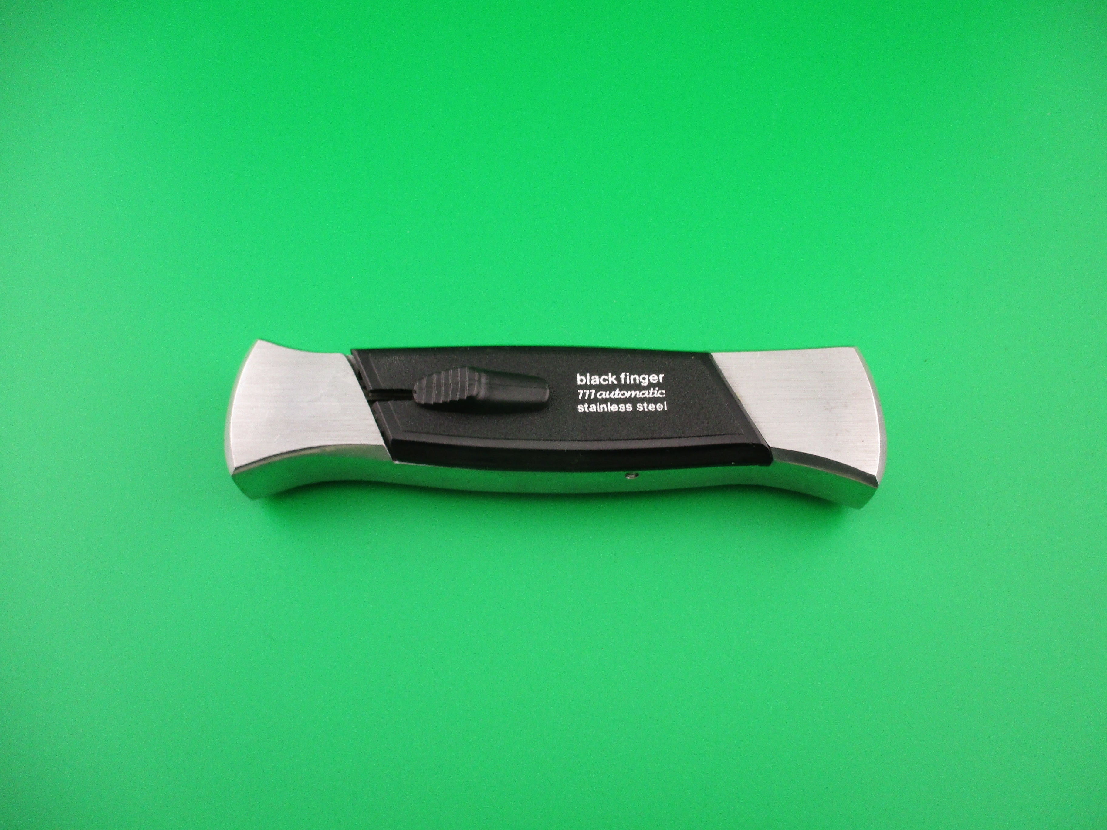 ROSTFREI BLACK FINGER 22cm Italian Vintage OTF Dagger blade automatic ...