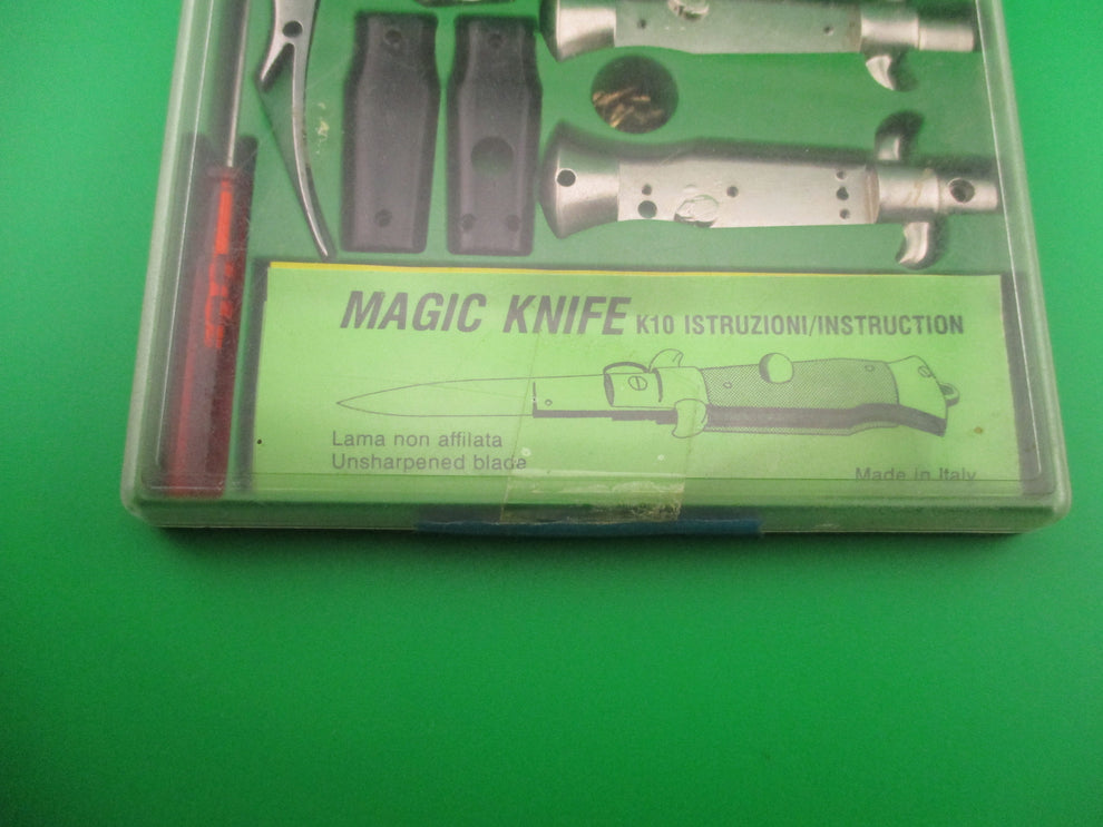 Magic Knife Kit Green background Black handles vintage kit sealed ...