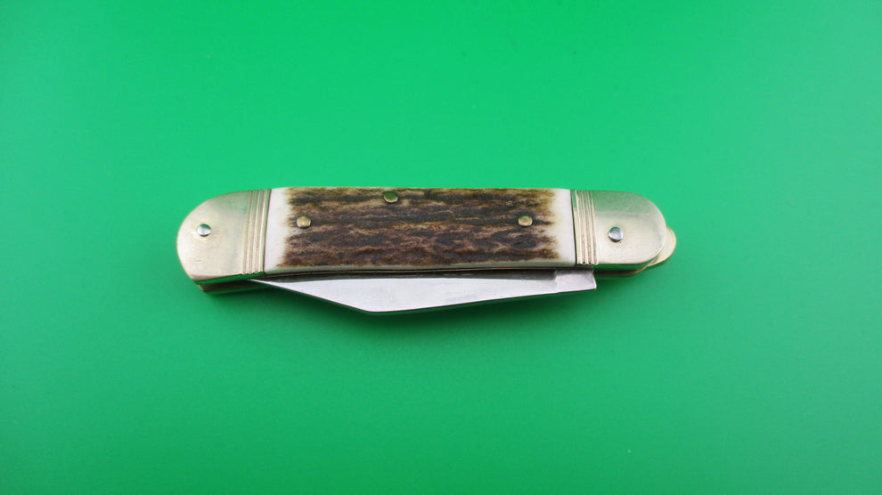 z Hubertus Solingen 8cm German Lever Liliput Stag automatic knife ...