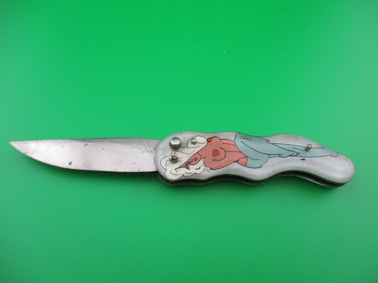 Russian Prison Knife Sexy Pinup Woman pinup switchblade topless hearts ...