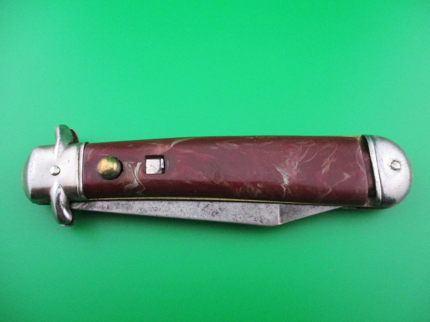 Colonial SHUR SNAP JUMBO jack Maroon/silver switchblade – Apple Valley ...