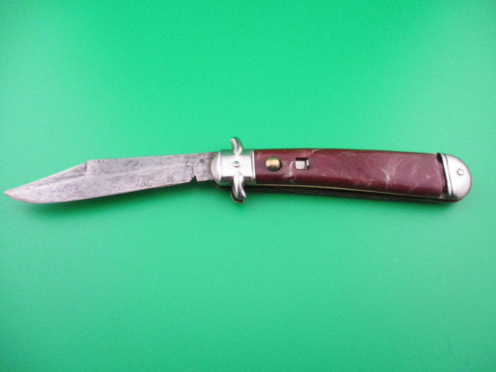 Colonial SHUR SNAP JUMBO jack Maroon/silver switchblade – Apple Valley ...