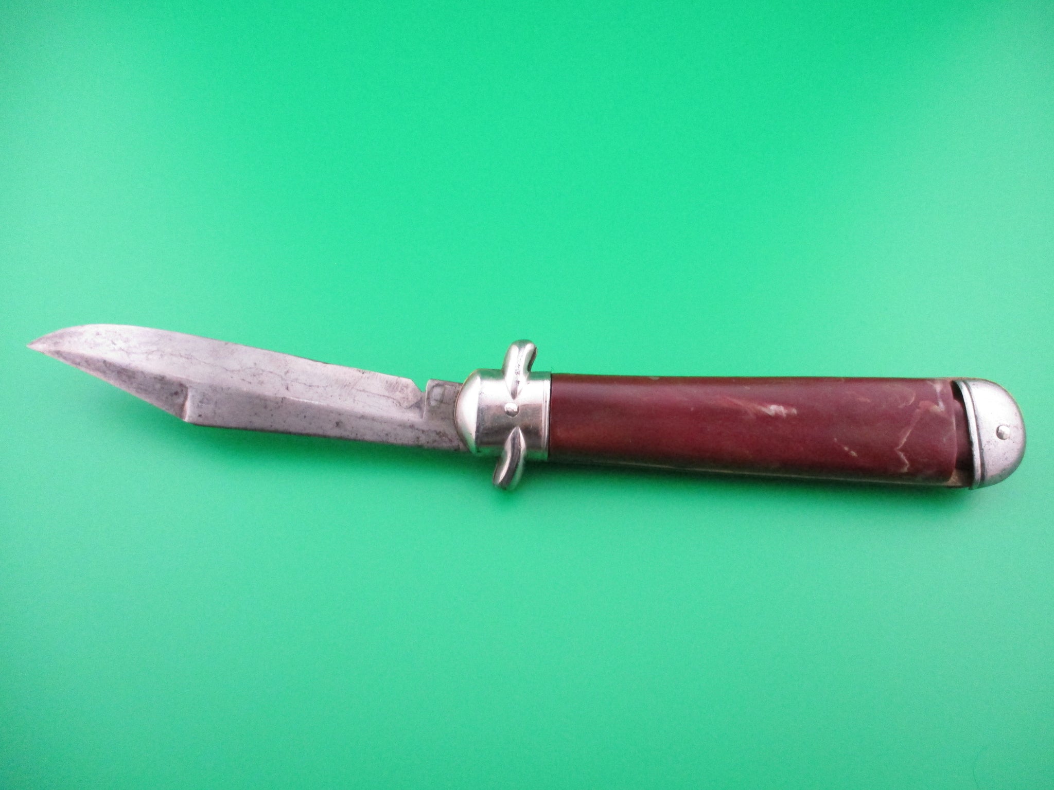 Colonial SHUR SNAP JUMBO jack Maroon/silver switchblade – Apple Valley ...