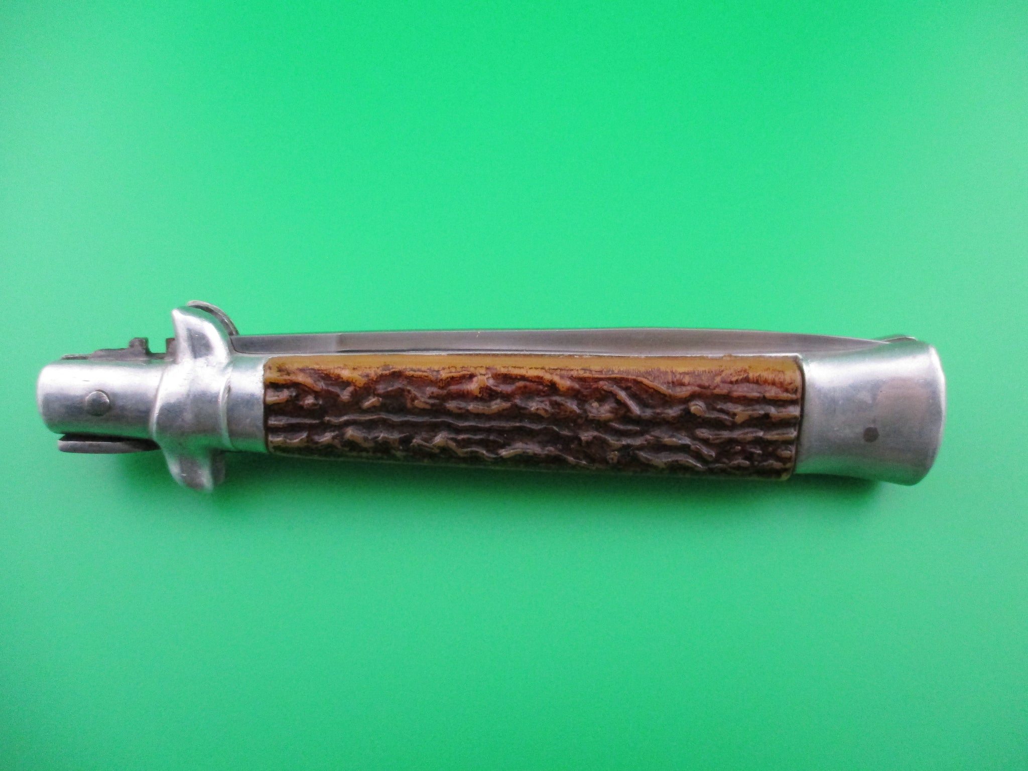 z INOX Spanish 10 inch stiletto Aluminum swivel bolster automatic knif ...