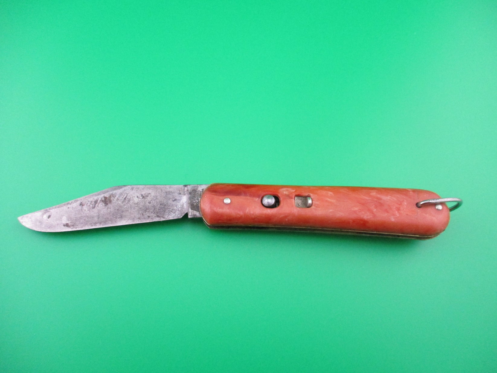 Colonial PRONTO Fatjack Salmon Swirl switchblade knife – Apple Valley ...