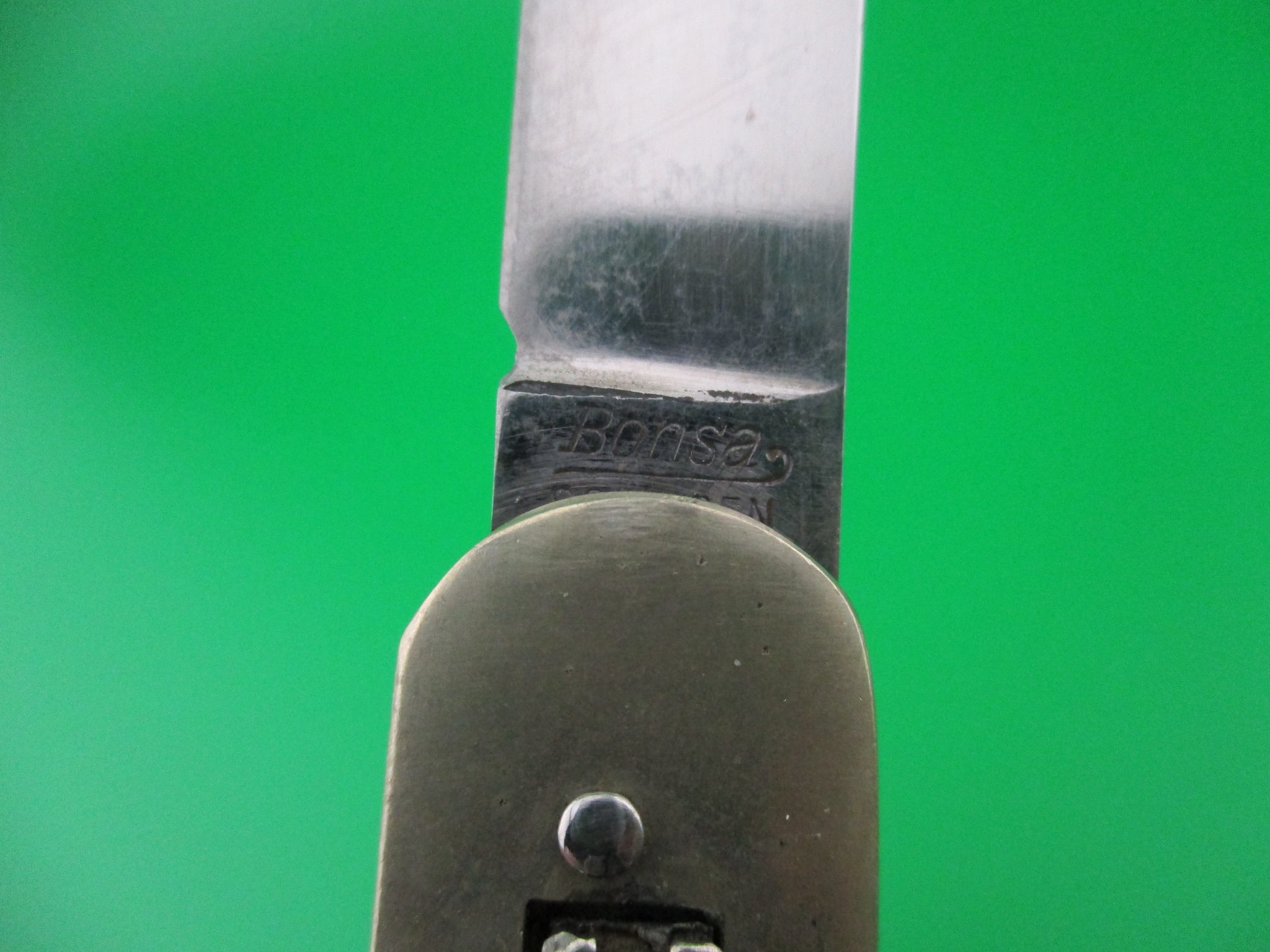 Bonsa 10cm German SPRINGER Lever knife Stag Vintage – Apple Valley Knives