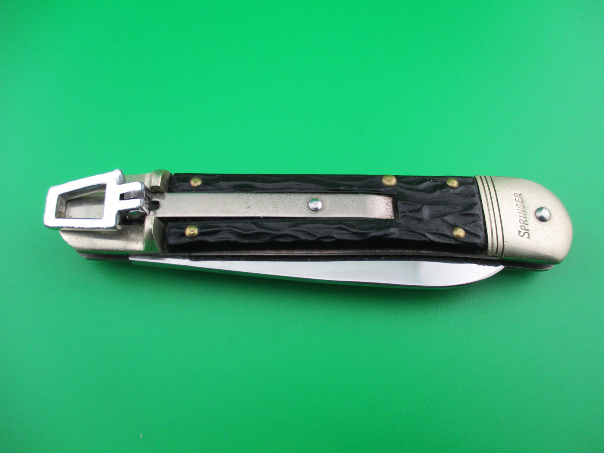 z Bonsa German 10cm Vintage jigged bone Lever automatic knife – Apple ...