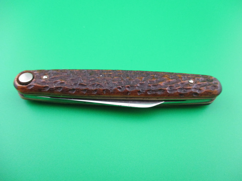 Press Button Knife Co Medium double bone Etched NOTREVO – Apple Valley ...