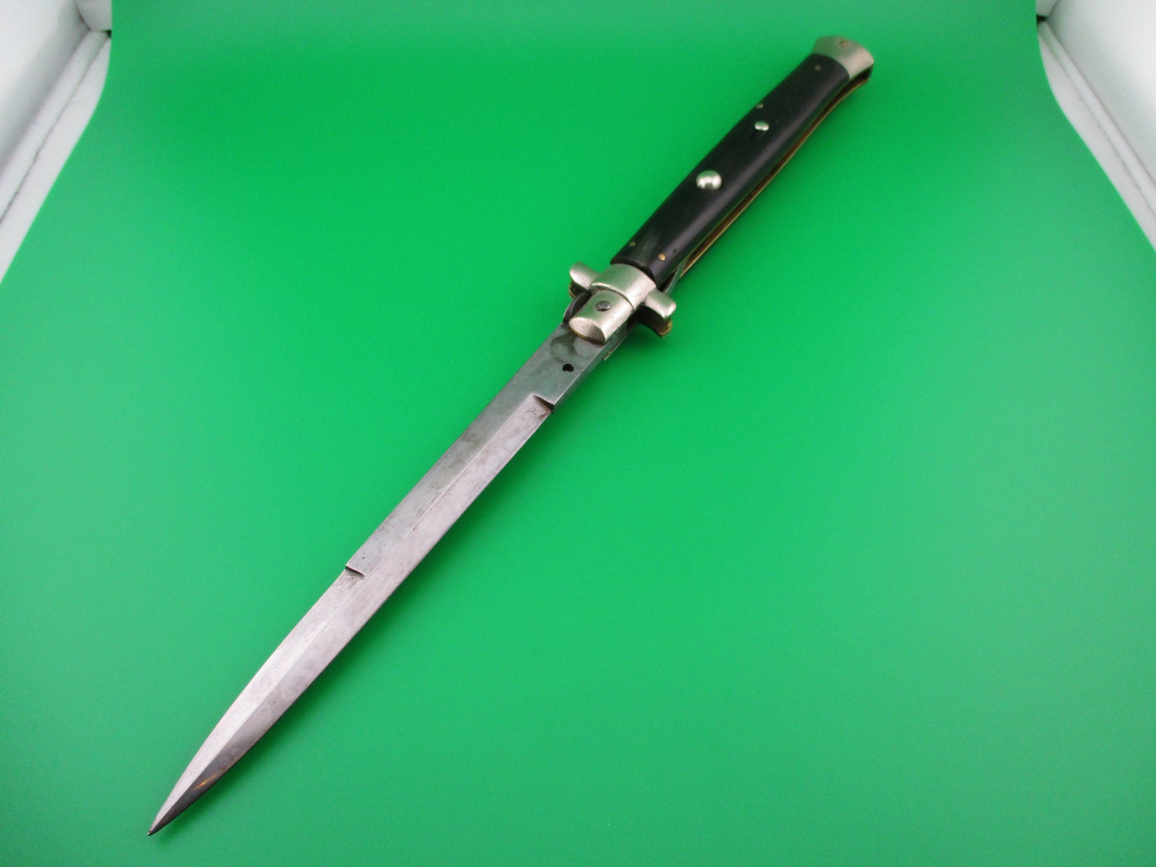 Sterile 33cm Vintage Italian picklock 5mm backspring switchblade knife ...