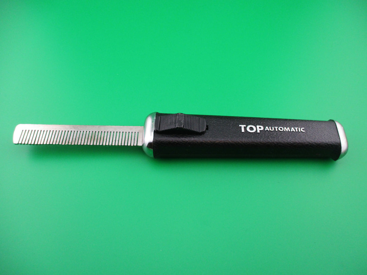 Vintage Top Automatic OTF switchblade steel comb SPRINGMESSER – Apple ...
