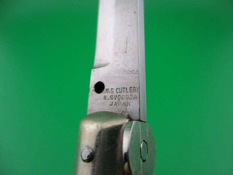 Ring Cutlery B Svoboda Japan bone picklock stiletto switchblade NOS ...