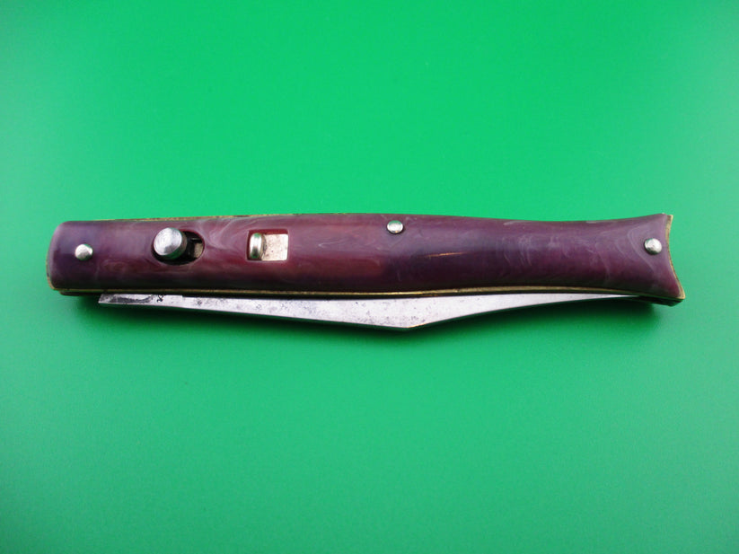 z Edgemaster Fishtail Purple swirl 1950s American switchblade – Apple ...