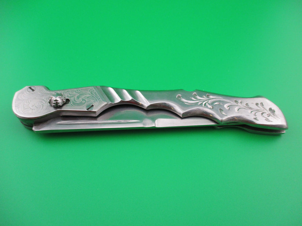 RPK 25cm Vintage Russian Prison Knife All metal engraved switchblade ...