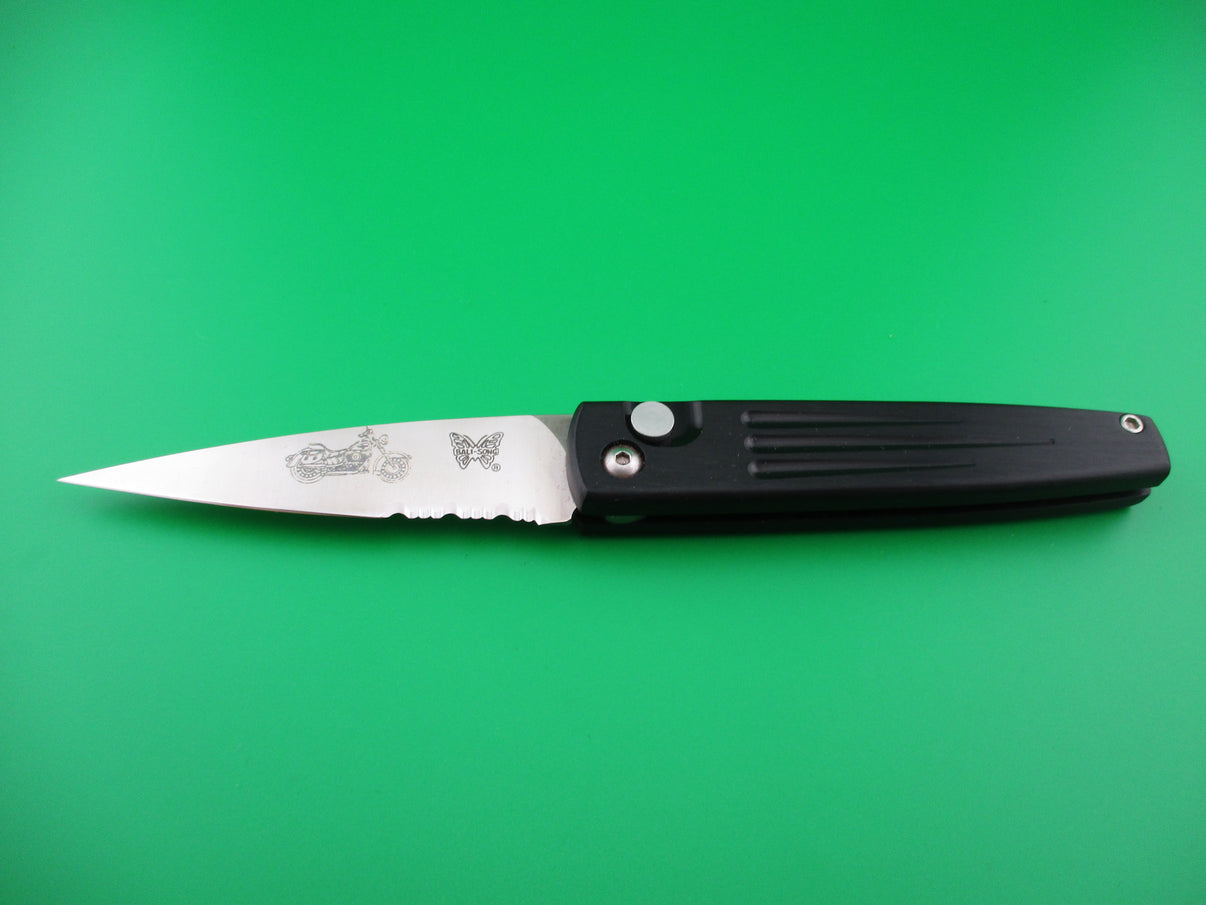 BENCHMADE BALI-SONG SPIKE Harley Davidson edition automatic knife ...