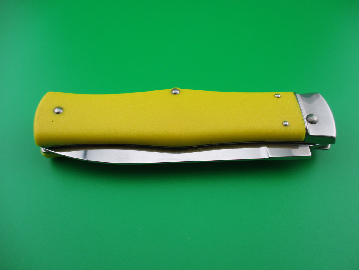 z MIKOV STAINLESS Yellow Lever automatic knife from CZECH REPUBLIC ...