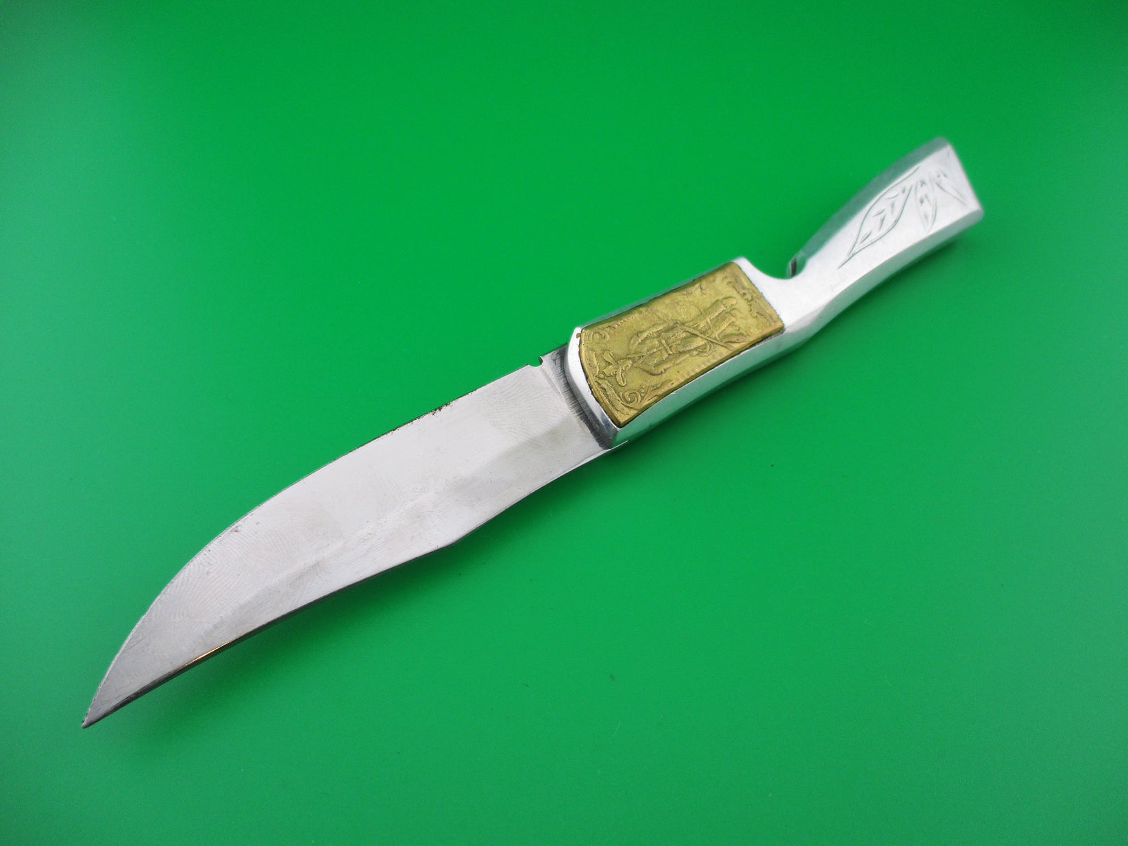 RPK Vintage 18cm Russian Prison Knife Aluminum w Gold automatic knife ...