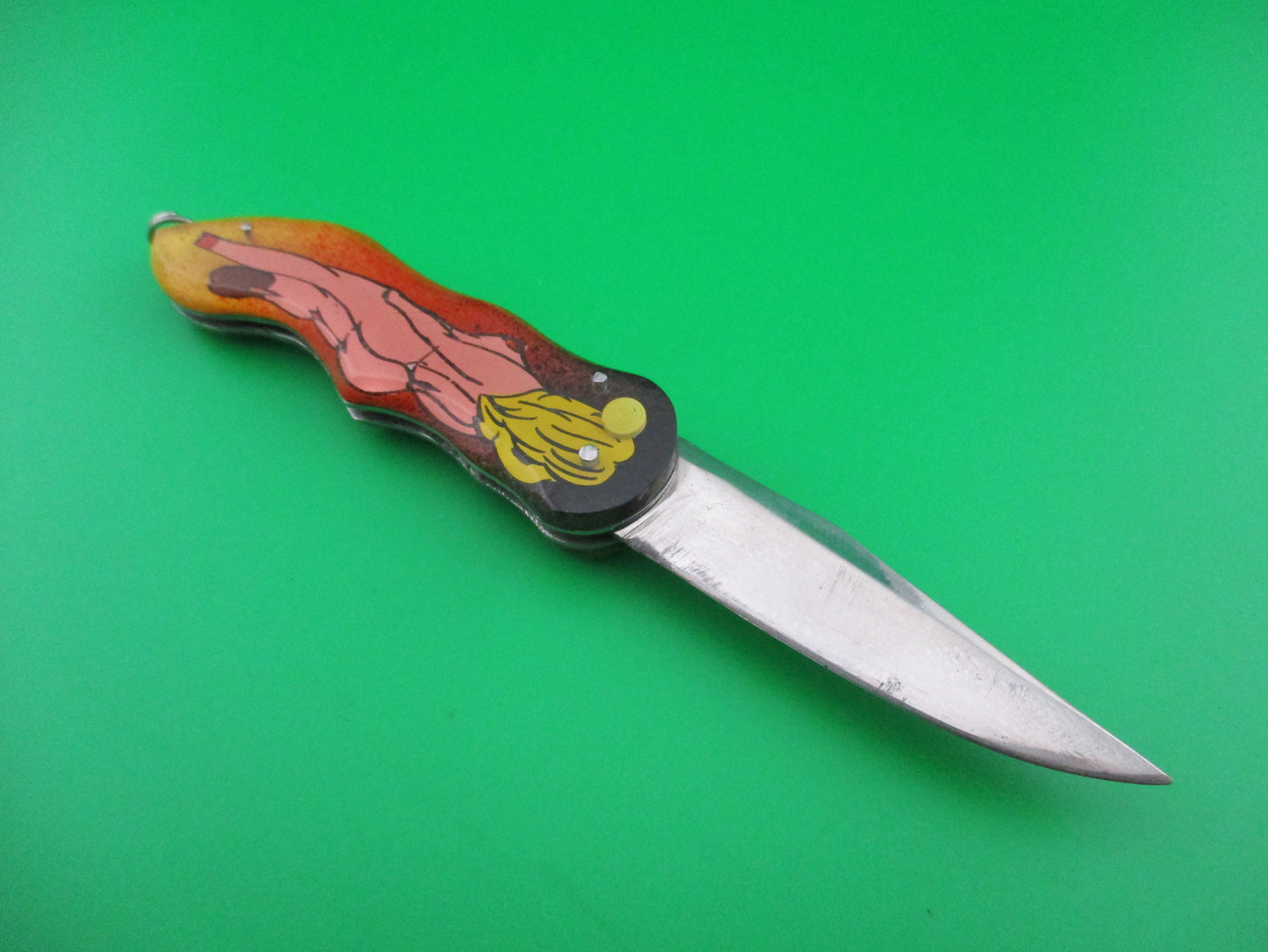 Russian Prison Knife Sexy Woman pinup switchblade topless keychain kni ...