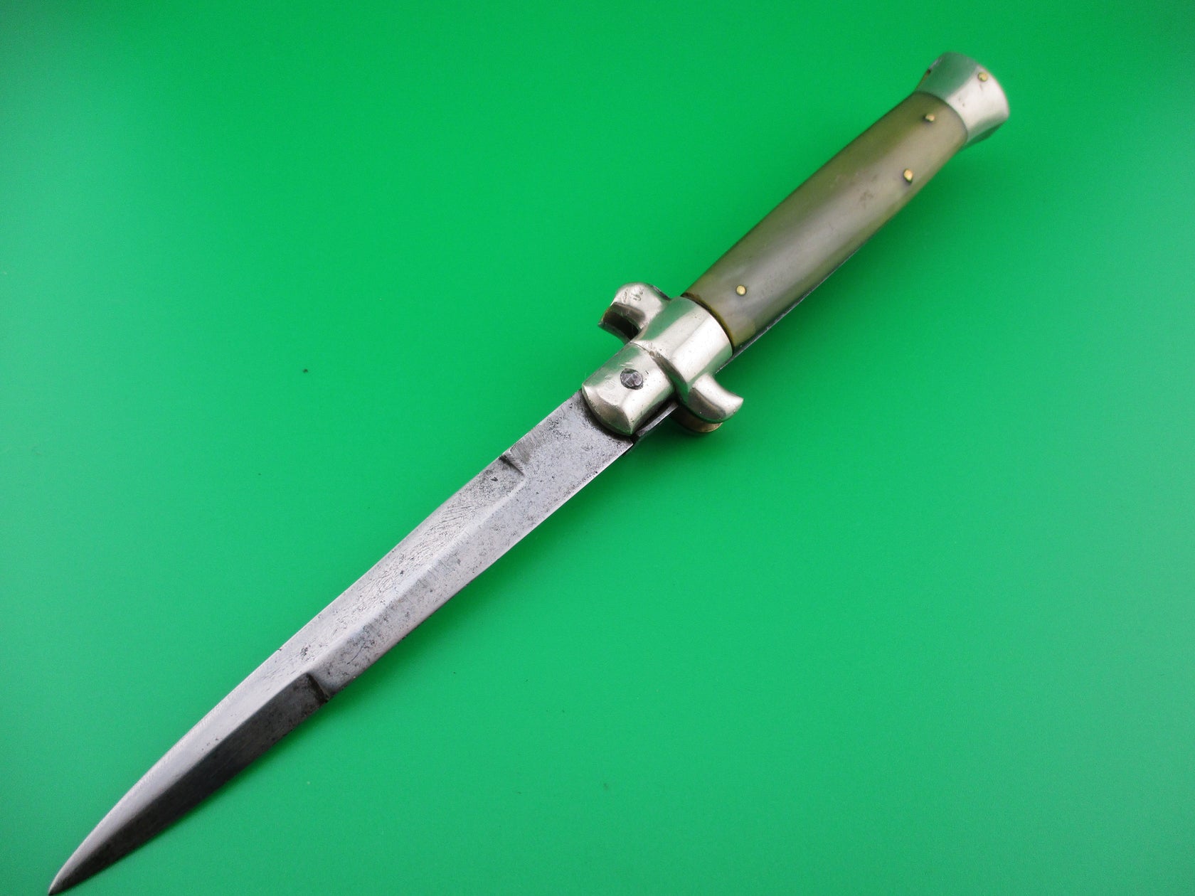 M.I. Italy Vintage 23cm 1950s Italian picklock switchblade knife ...