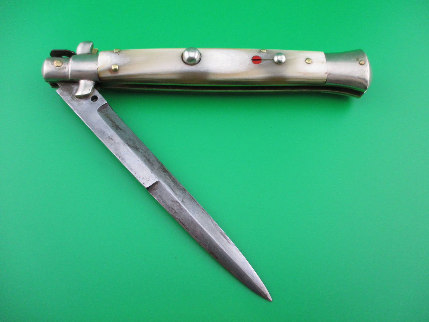 z CORICAMA 28cm Italian Vintage Picklock Red Dot switchblade knife ...