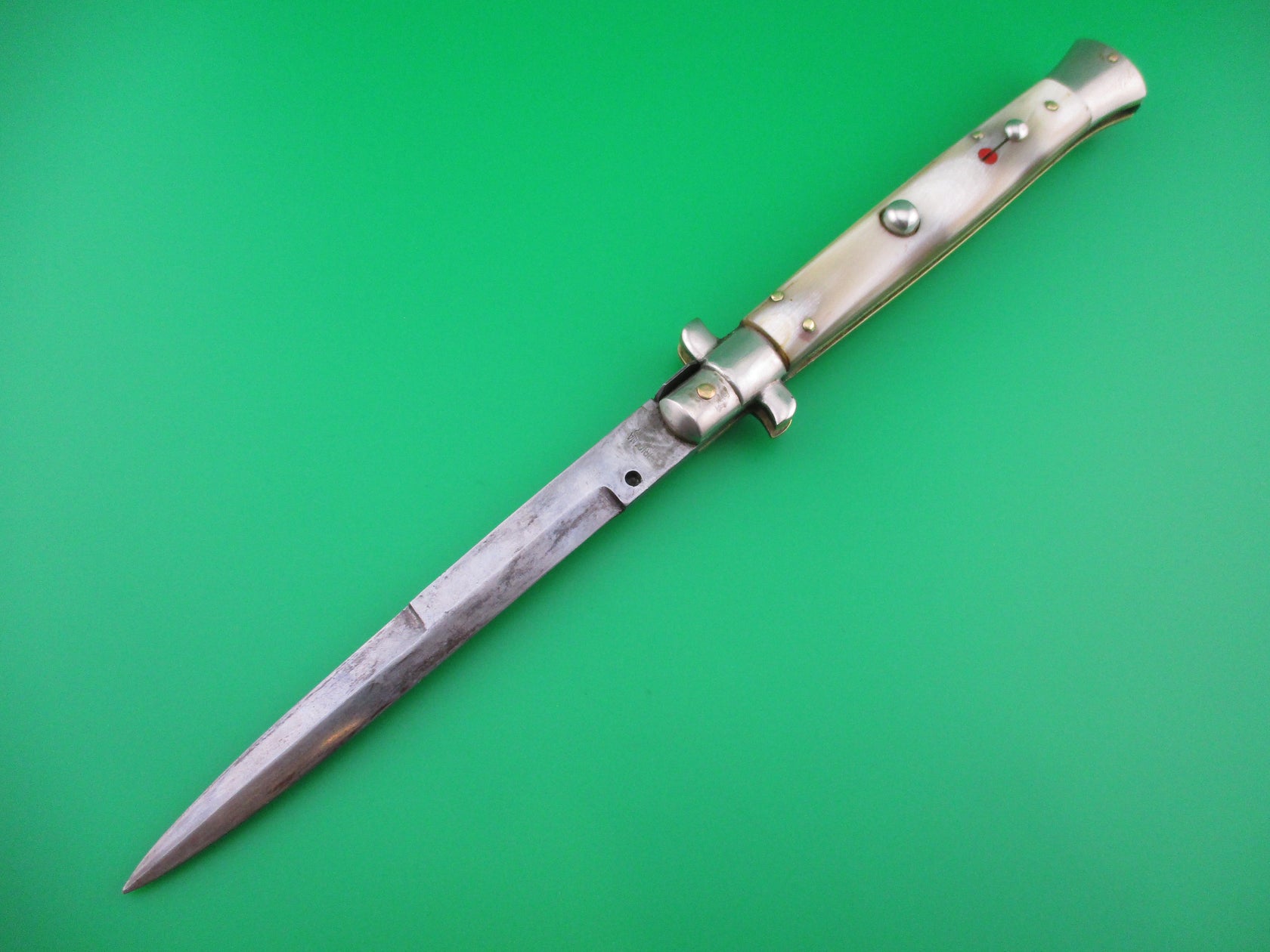 z CORICAMA 28cm Italian Vintage Picklock Red Dot switchblade knife ...