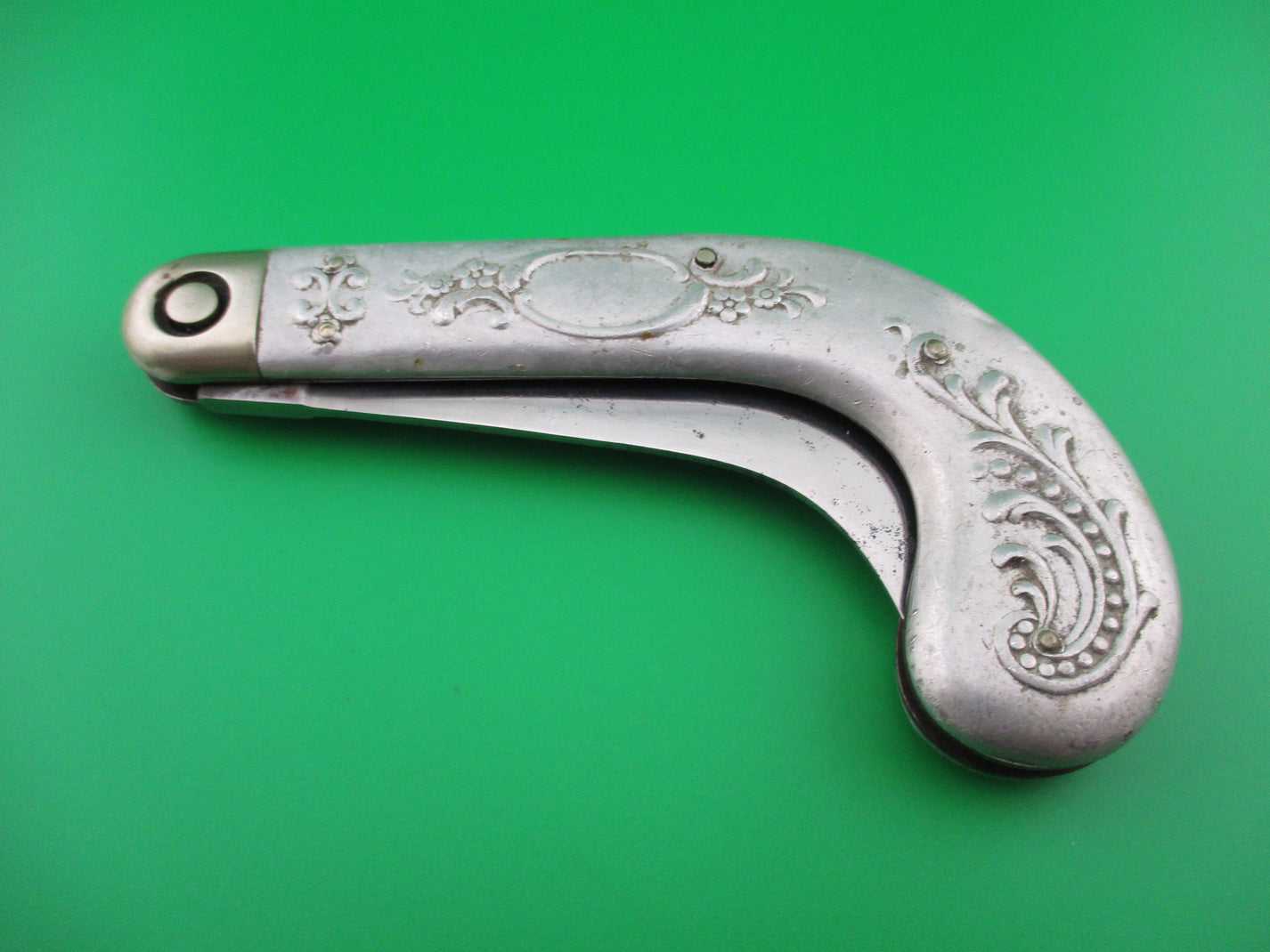 Z Press Button Knife Co One Arm Man Knife Switchblade Apple Valley Knives
