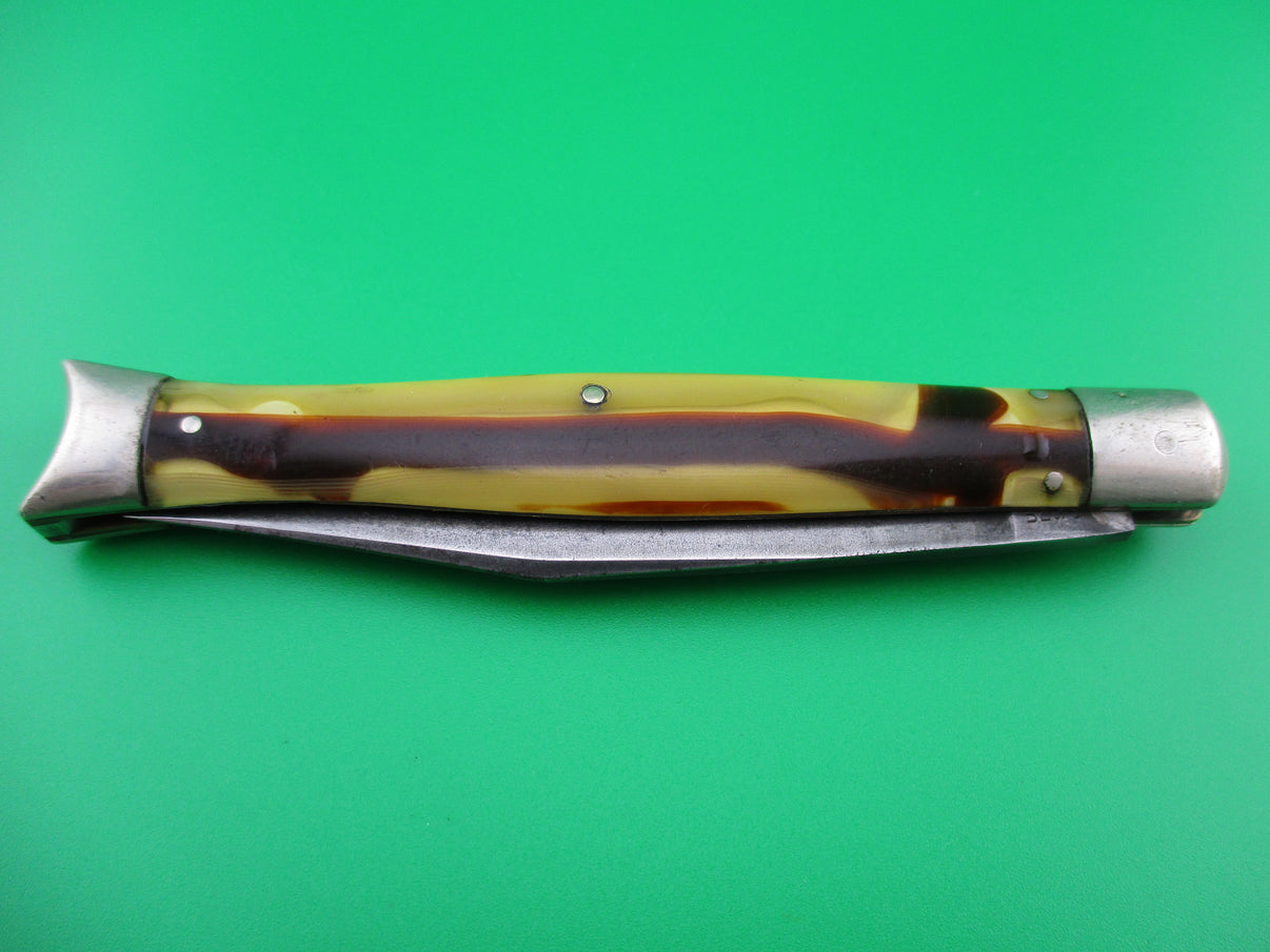 z SHAPLEIGH HARDWARE Vintage A5 Fishtail Butter & Molasses switchblade ...