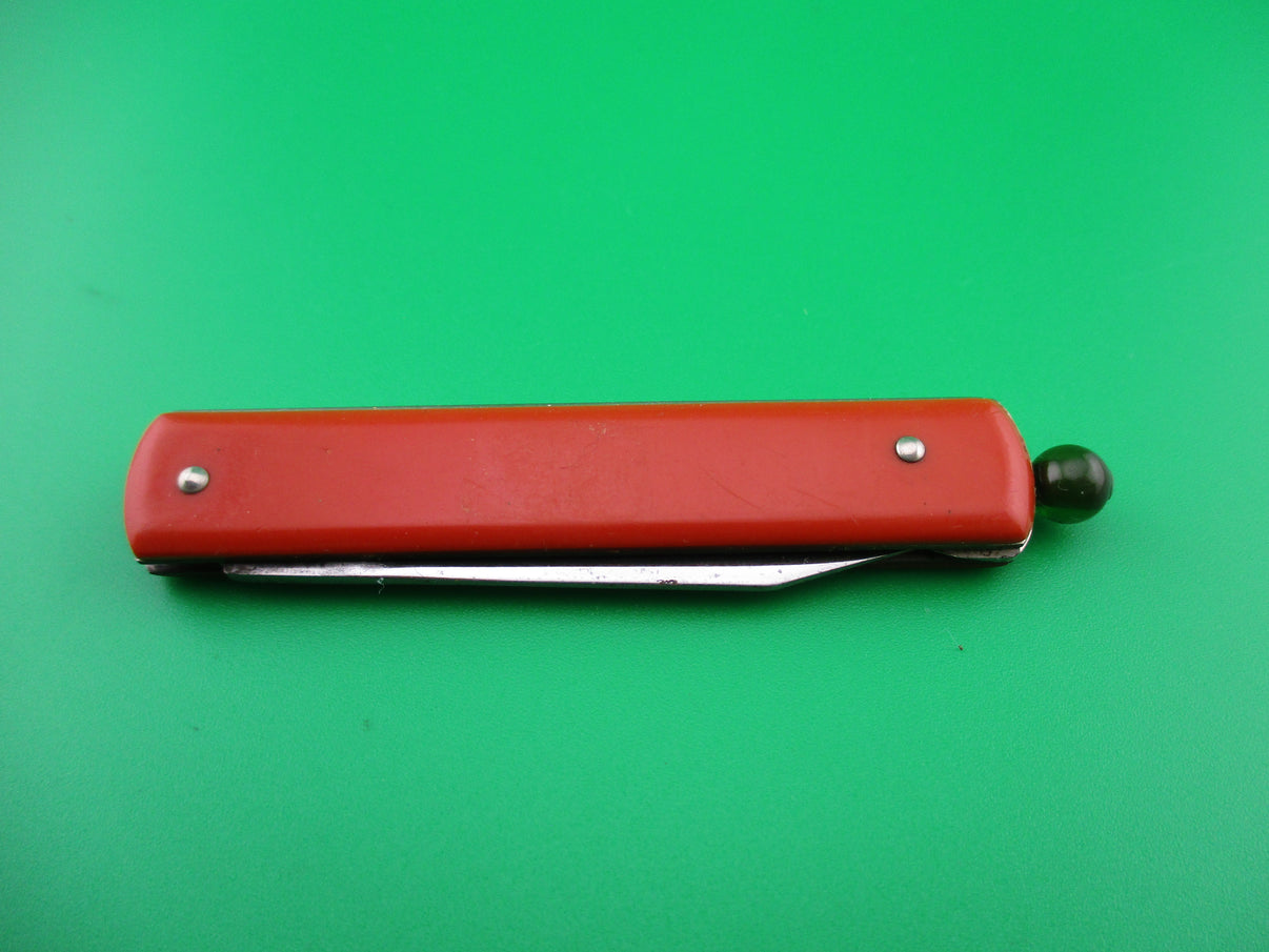 GEORGE SCHRADE Pullball Red w Green ball switchblade knife – Apple ...