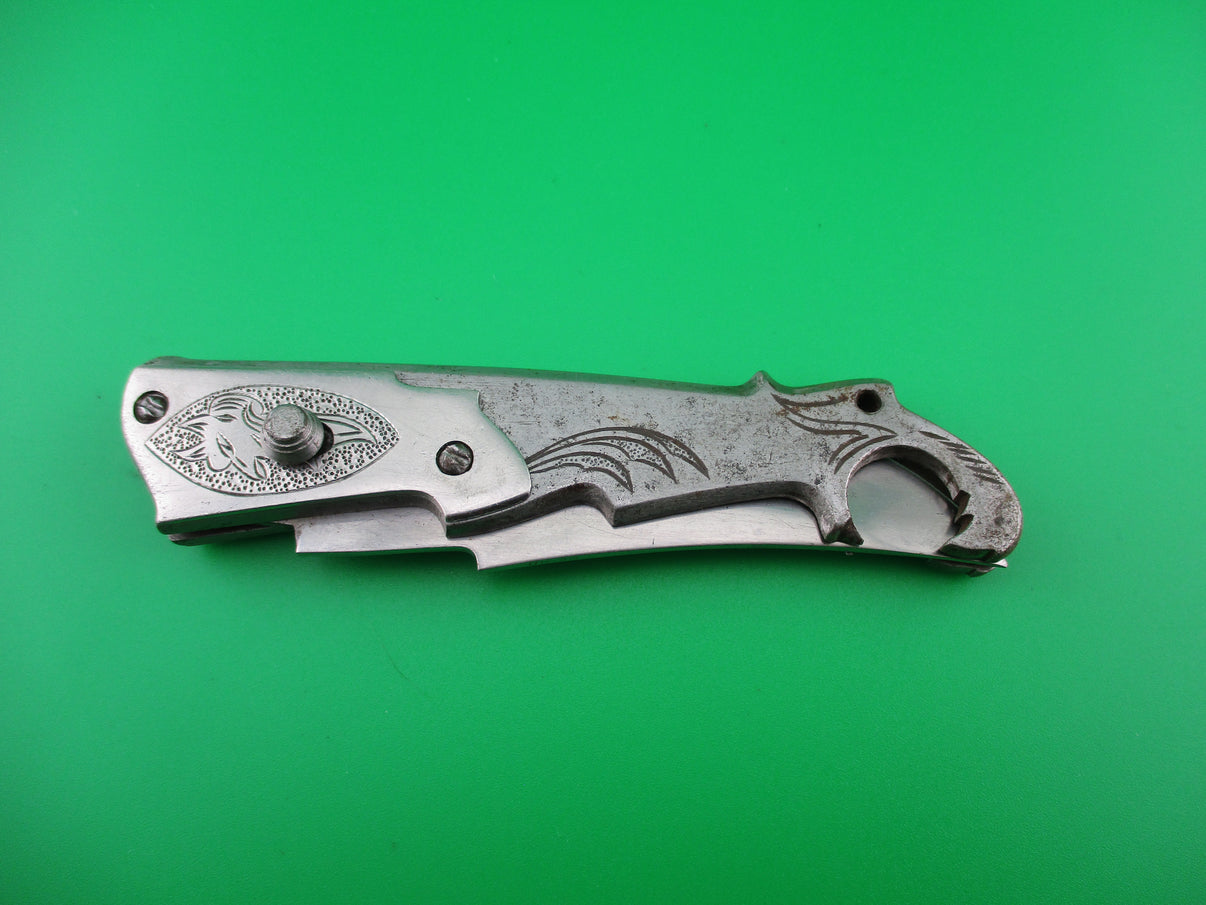 z RPK 18cm Russian Prison Knife All metal Phoenix Wolf switchblade kni ...