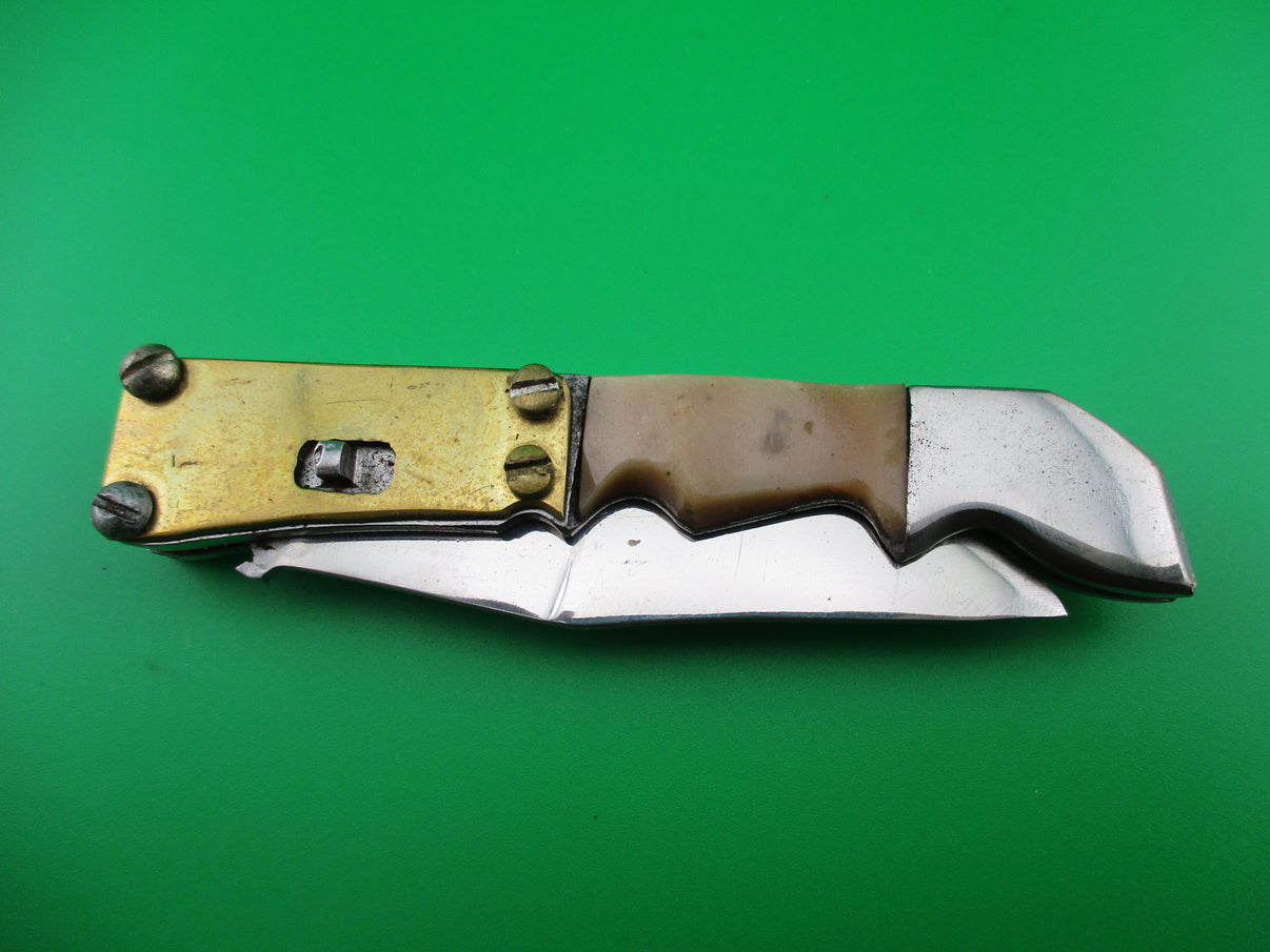 z RPK 17cm Russian Prison Knife Tan handles switchblade – Apple Valley ...