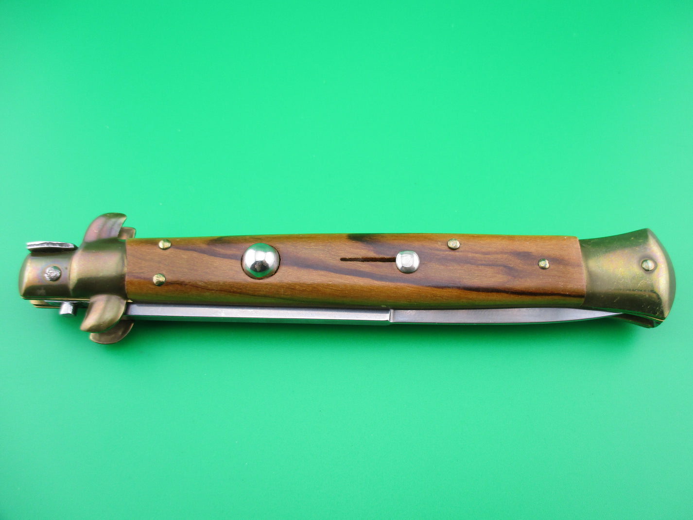 z ITALY INOX 28cm Italian Stiletto Bayonet blade automatic knife ...