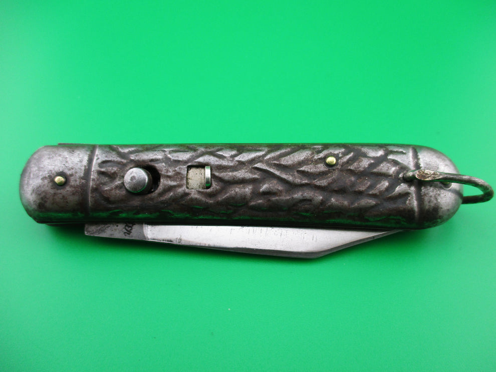 z Edgemaster Paratrooper style 4 1/8" all metal automatic knife made i – Apple Valley Knives