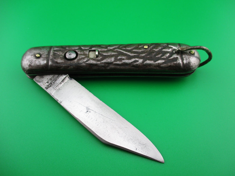 z Edgemaster Paratrooper style 4 1/8" all metal automatic knife made i – Apple Valley Knives