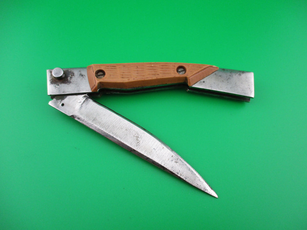 RPK 24cm Russian Prison Knife Tan Gunstock automatic knife – Apple ...