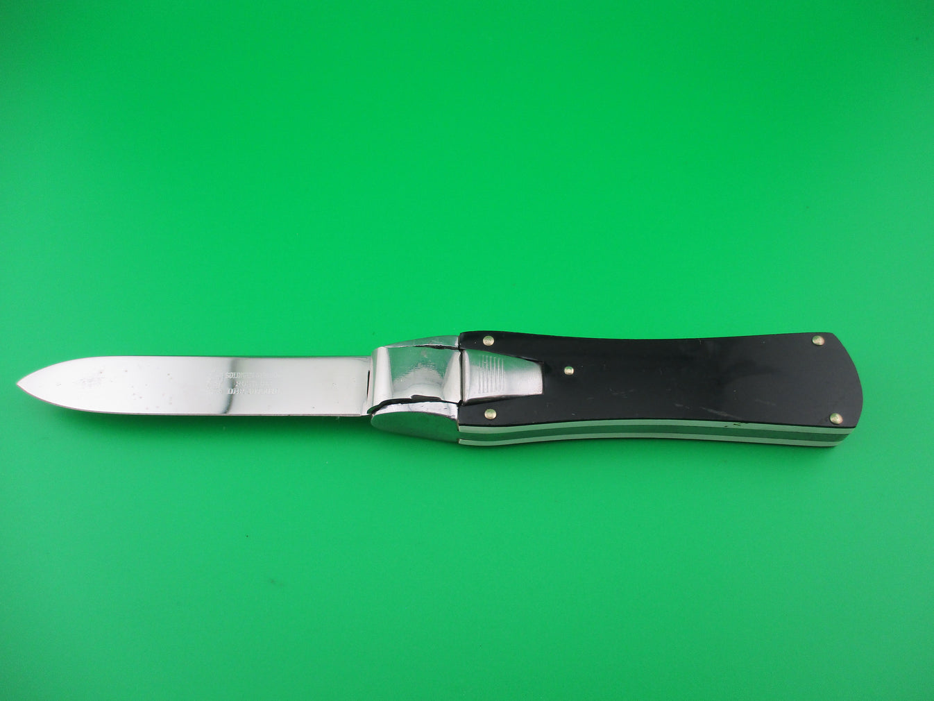 z OTHELLO SOLINGEN GERMANY ROSTFREI DBP. 1075010 19cm Gravity Knife ...